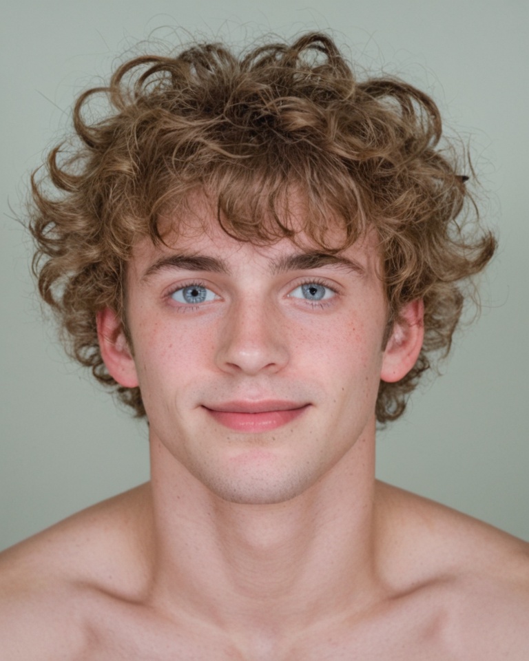 , attractive, tan flawless skin, very light-brown - almost blond ...